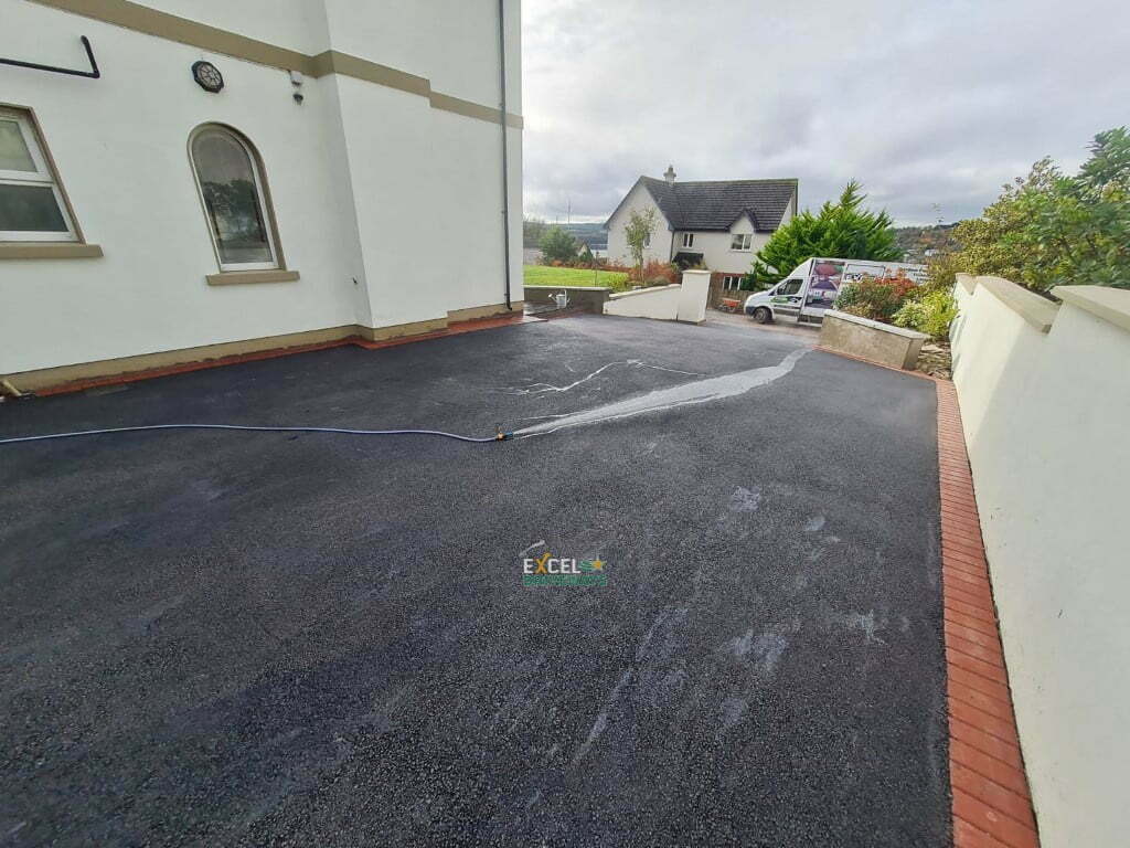 Tarmac Driveway with Red Roadstone Paved Border in Cobh, Co. Cork ...