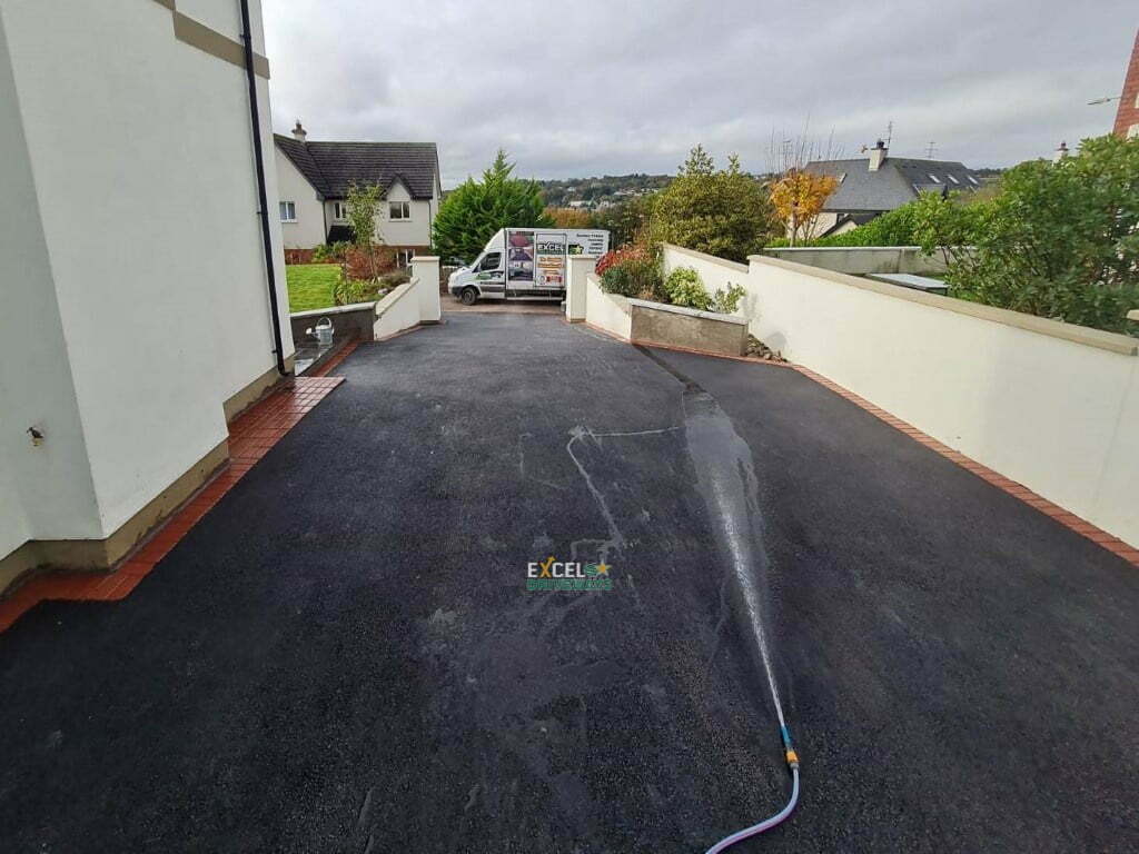Tarmac Driveway with Red Roadstone Paved Border in Cobh, Co. Cork ...
