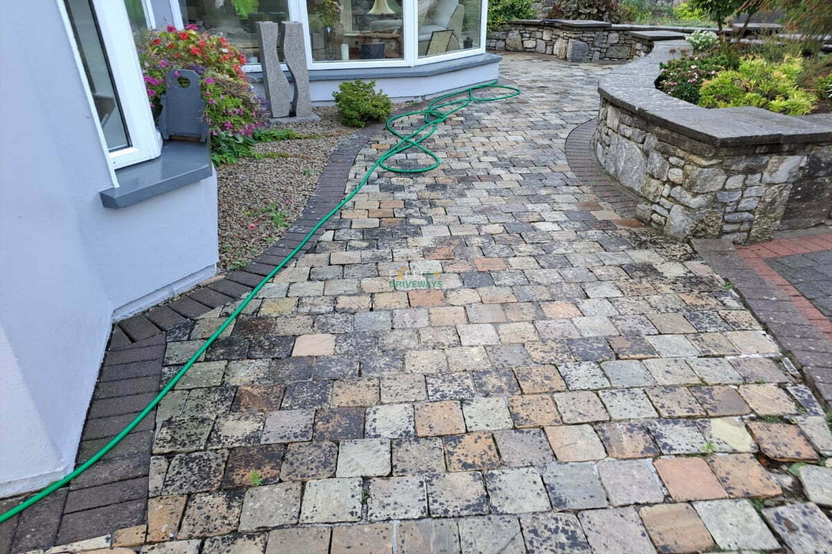 Pathways and Paved Patio Circle in Castlelyons, Co. Cork - Excel Driveways