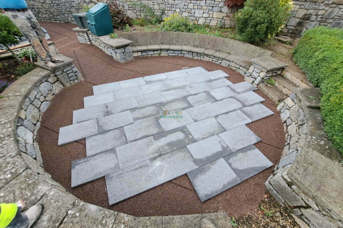 Pathways and Paved Patio Circle in Castlelyons, Co. Cork - Excel Driveways