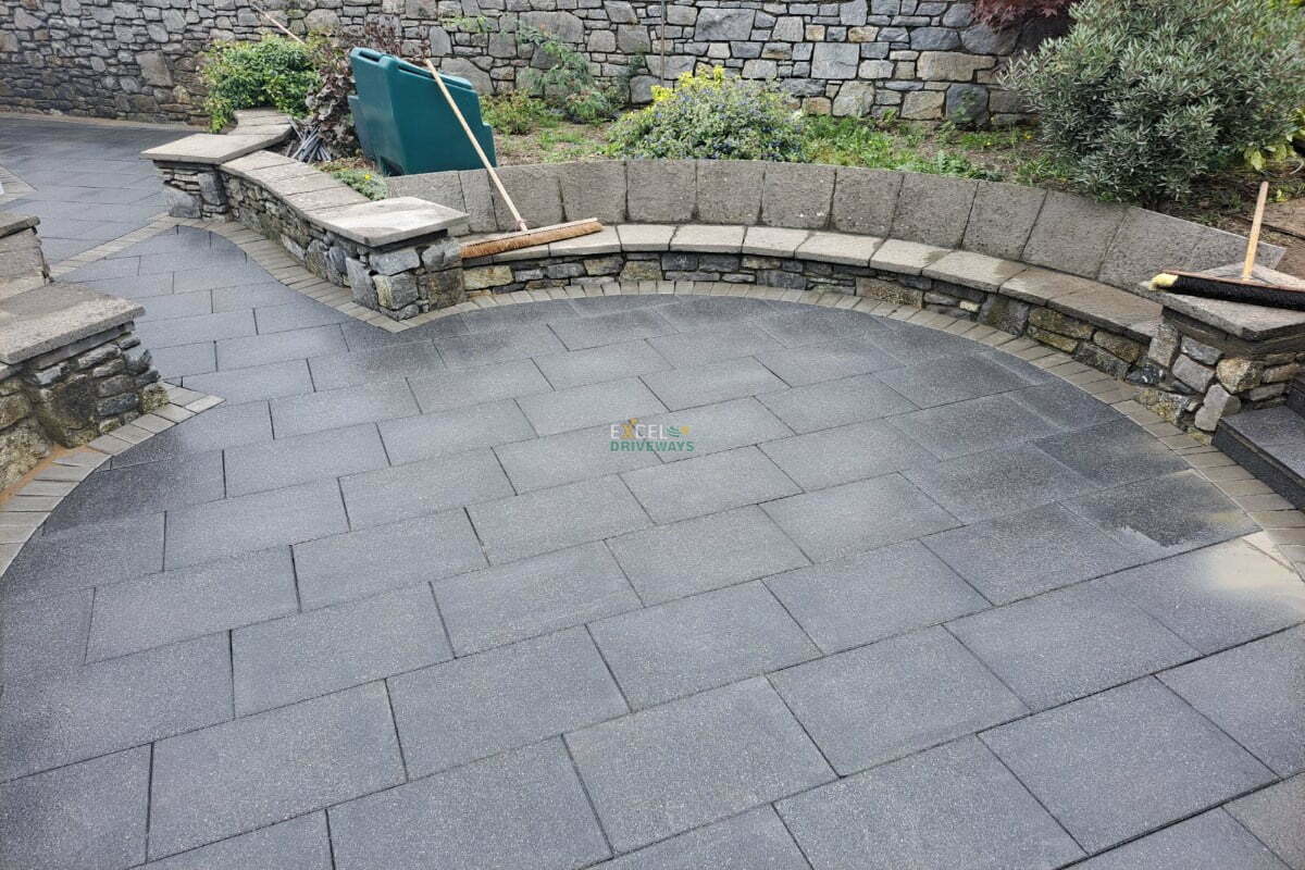 Pathways and Paved Patio Circle in Castlelyons, Co. Cork - Excel Driveways