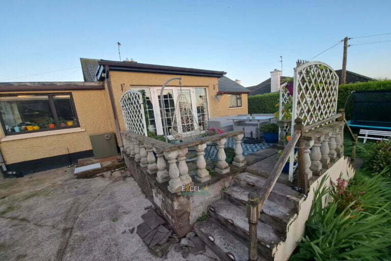 Patio with Raised Terrace and Steps in Cork City - Excel Driveways