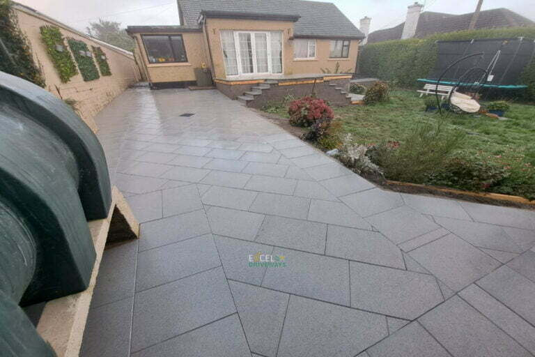 Patio with Raised Terrace and Steps in Cork City - Excel Driveways