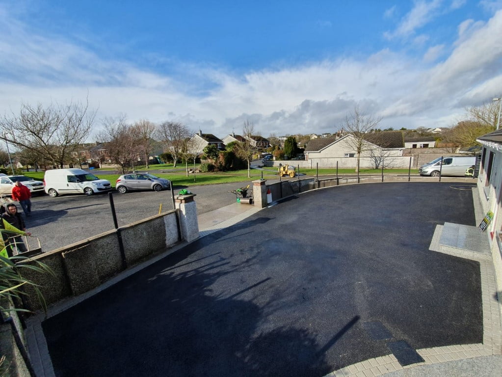SMA Asphalt Driveway with Granite Patio in Carrigaline - Excel Driveways