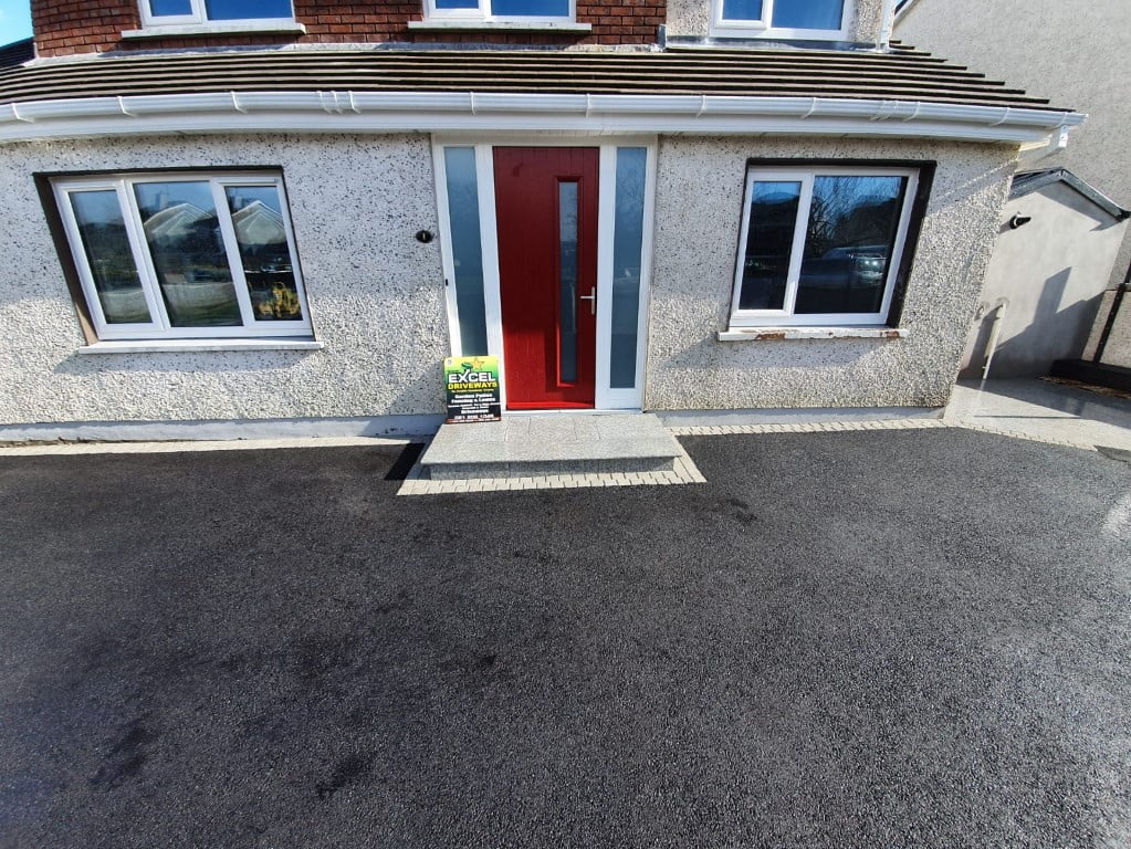 SMA Asphalt Driveway with Granite Patio in Carrigaline - Excel Driveways