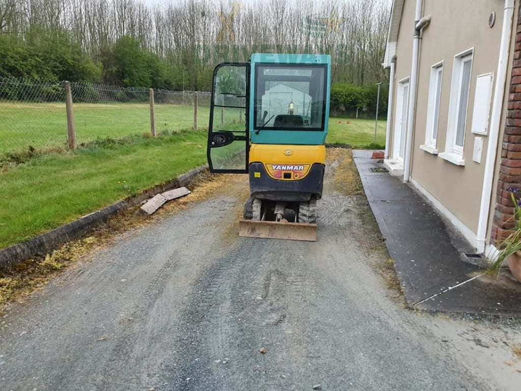 New Cobble Block Patio and New Asphalt Driveway Installation in County ...