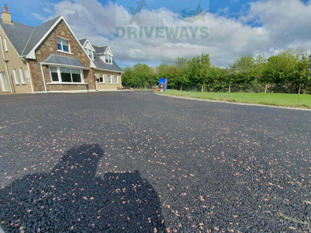 New Cobble Block Patio and New Asphalt Driveway Installation in County ...